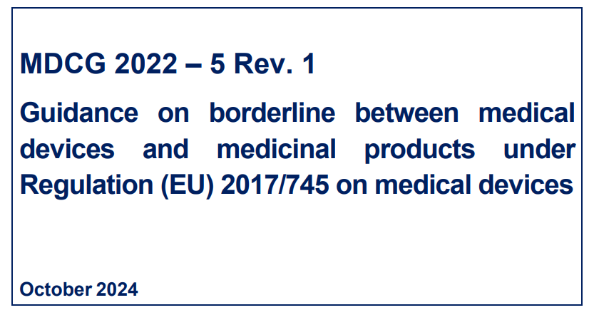 MDCG 2022 – 5 Rev. 1 Guidance on borderline between medical devices and ...